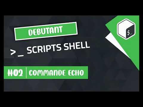 #02 Scripts Shell Linux - Commande echo (-e, -n option) - YouTube