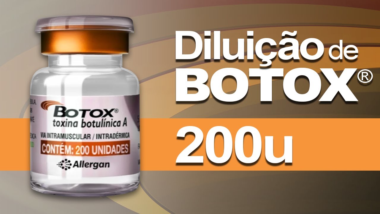 Diluição de BOTOX 200U - YouTube