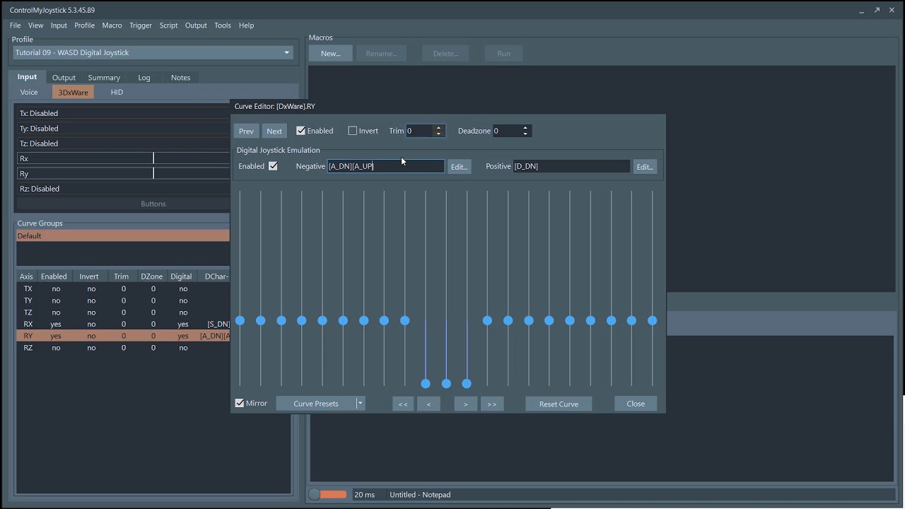 ControlMyJoystick - Setting up Digital Joystick Emulation - YouTube