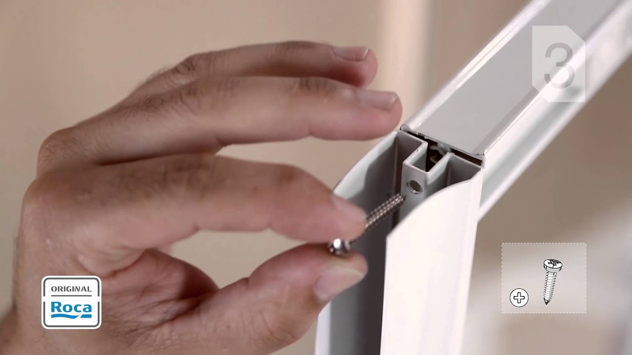Victoria MR Shower Screen - Installation | Roca - YouTube