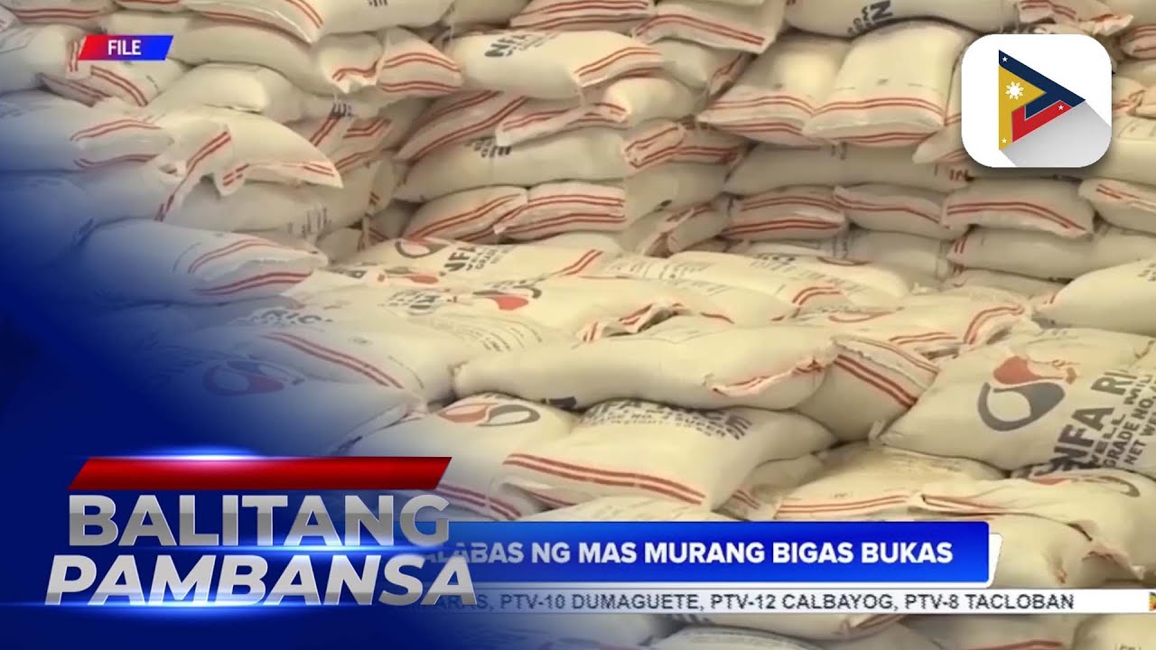 NFA, maglalabas ng mas murang bigas bukas - YouTube