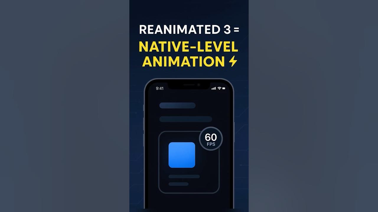 Why Reanimated 3 Is a Game-Changer ⚡#reactnative #fullstack #shorts - YouTube
