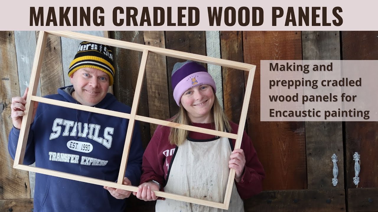 Making wood cradled panels and Preparing Encaustic wood panels to paint ...