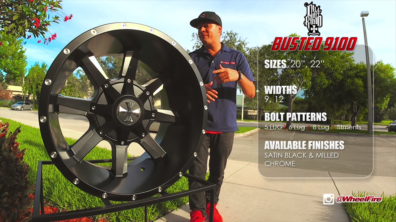 Cali Offroad BUSTED 9100 Wheel - Wheelfire - YouTube