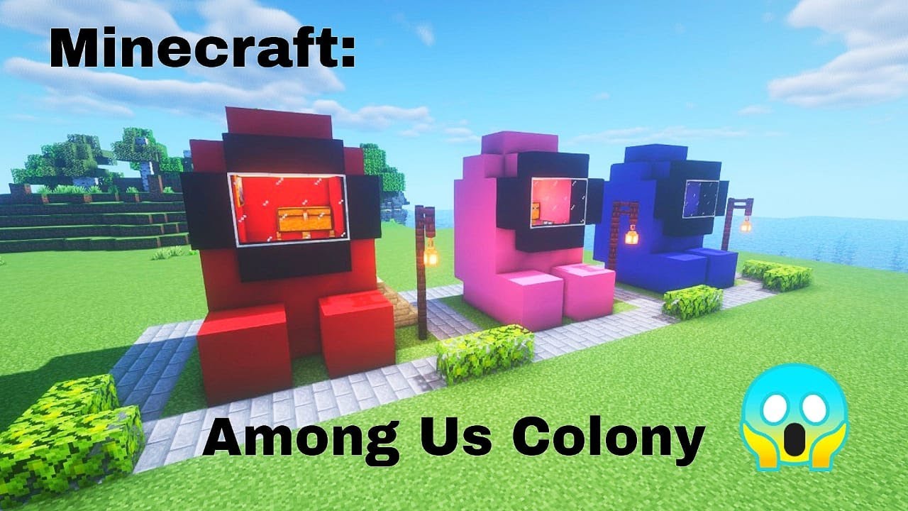 Minecraft : How to build Among Us House l (Among Us) - YouTube