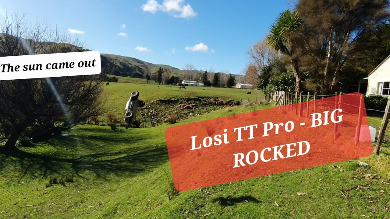 Losi Tenacity TT Pro - Big Rocked on 3s and sunshine - YouTube