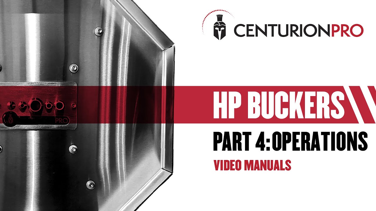 HP Bucker Video Manuals Part 4 - Operations - YouTube