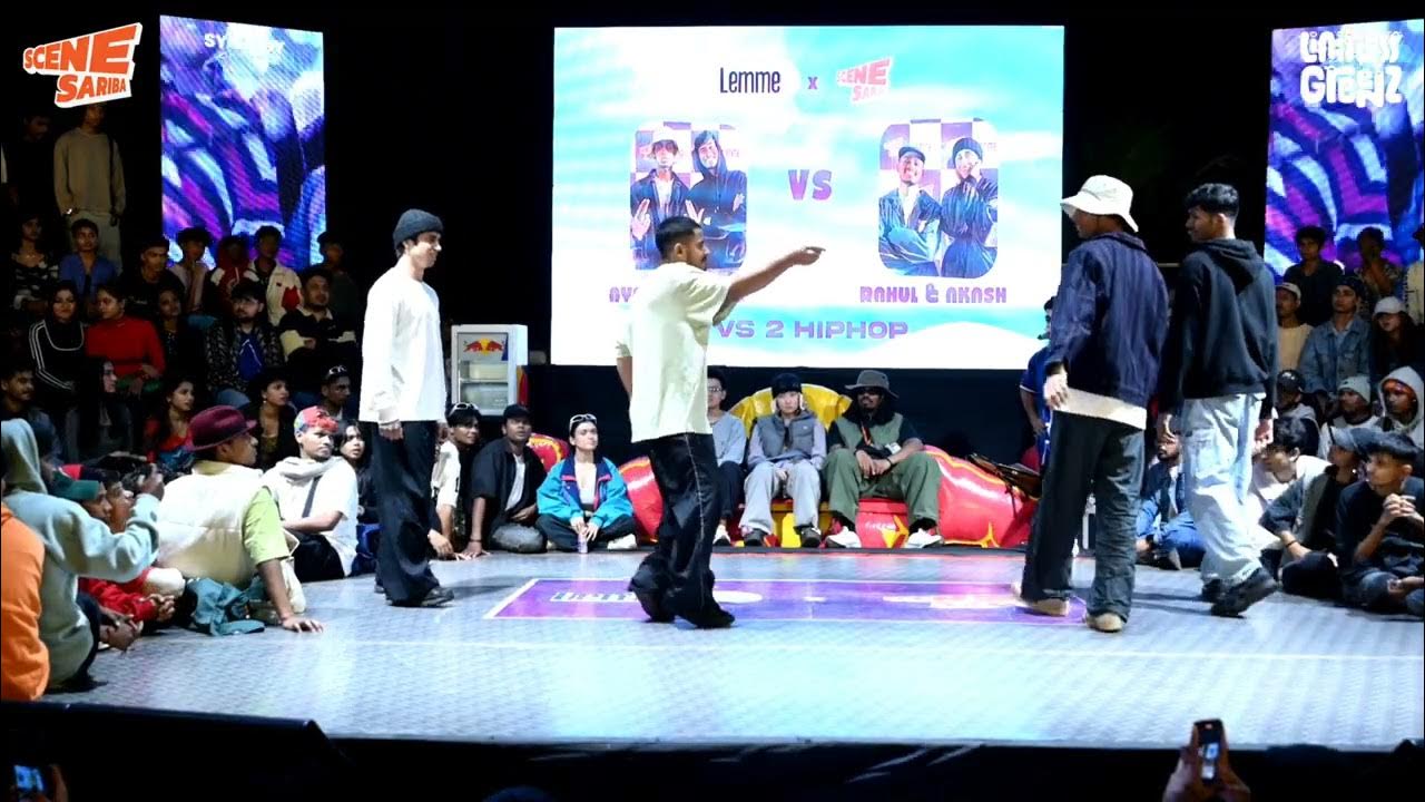 Rahul & Akash Vs Ayan & Roco | Top 16 | 2 On 2 Hiphop | Scene Sariba 2024 - YouTube