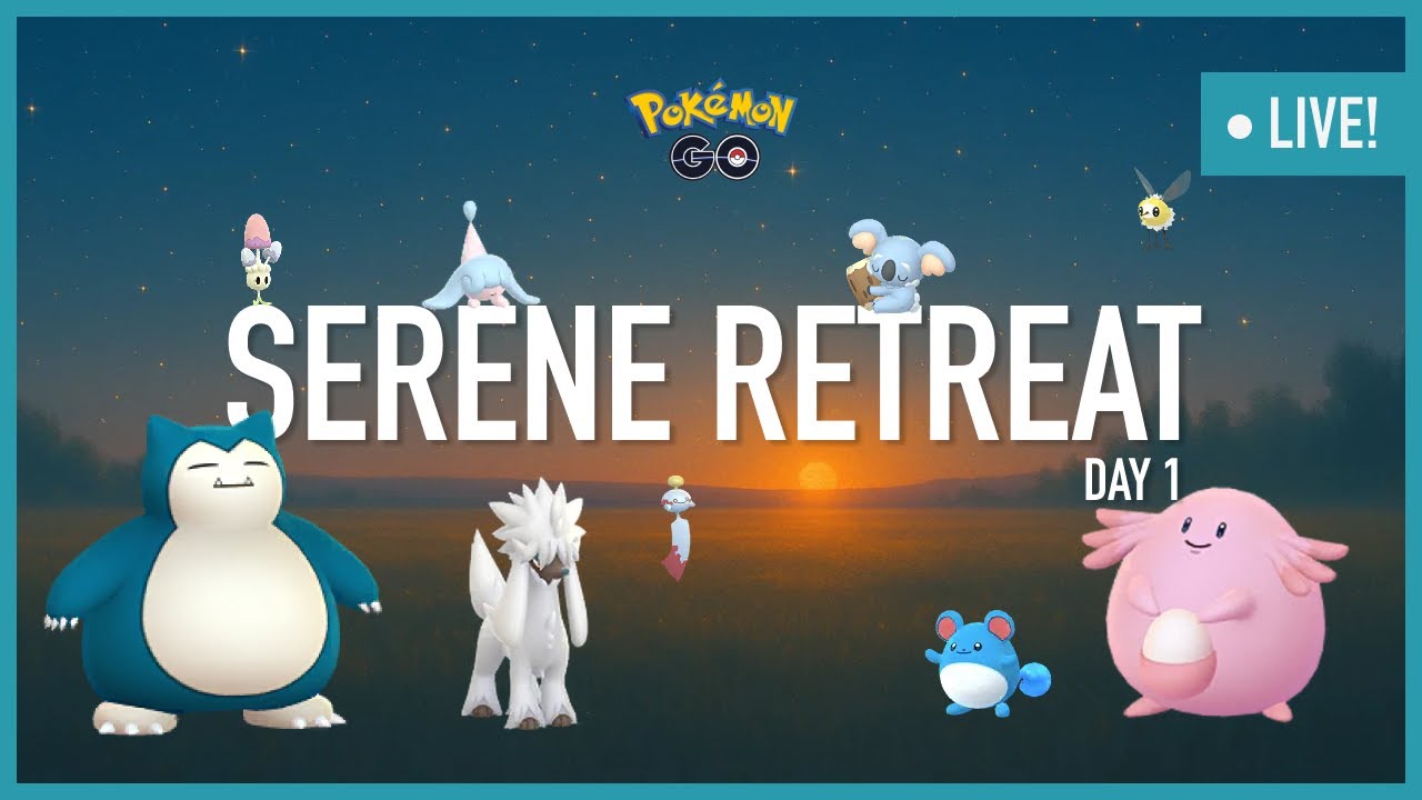 Live Pokemon Go - Serene Retreat Day 1 - Hundo Hunt - YouTube