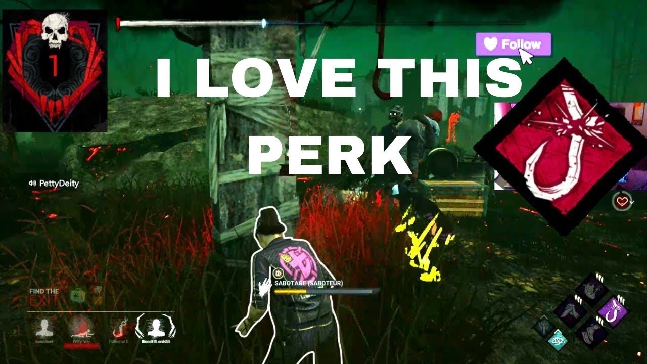 This is Why I Love Jake Parks Saboteur Perk in Dead by Daylight - YouTube