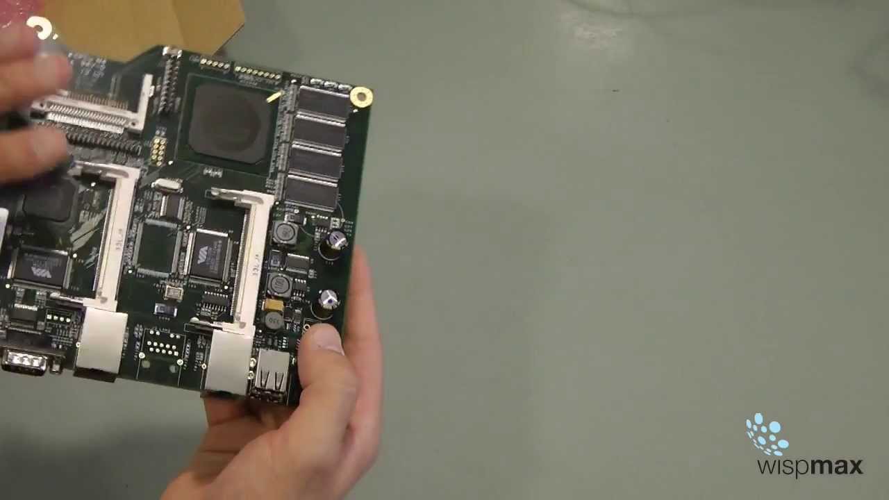 PC Engines ALIX 2D2 System Board - wispmax.com - YouTube