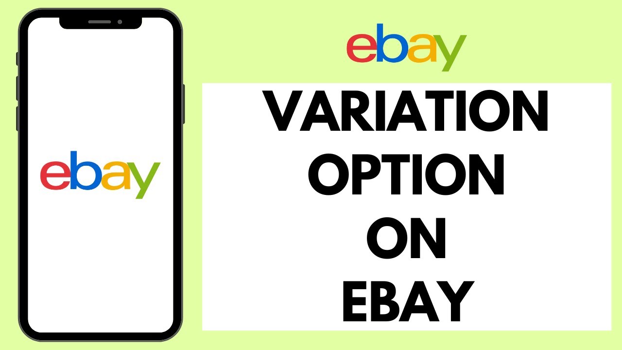 How to Get Variation Option on eBay 2024 | Variation Option on eBay ...