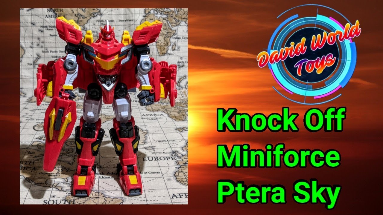 Knock Off Mini Force Miniforce Super Dino Ptera Sky Zord Toy Showcase ...
