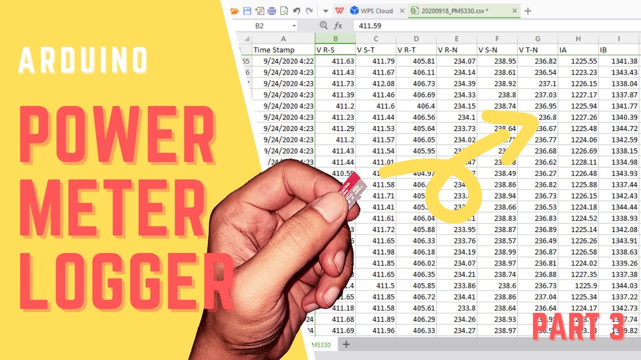Pengambilan Data Arduino Power Meter (Modbus RS485) Logger - YouTube