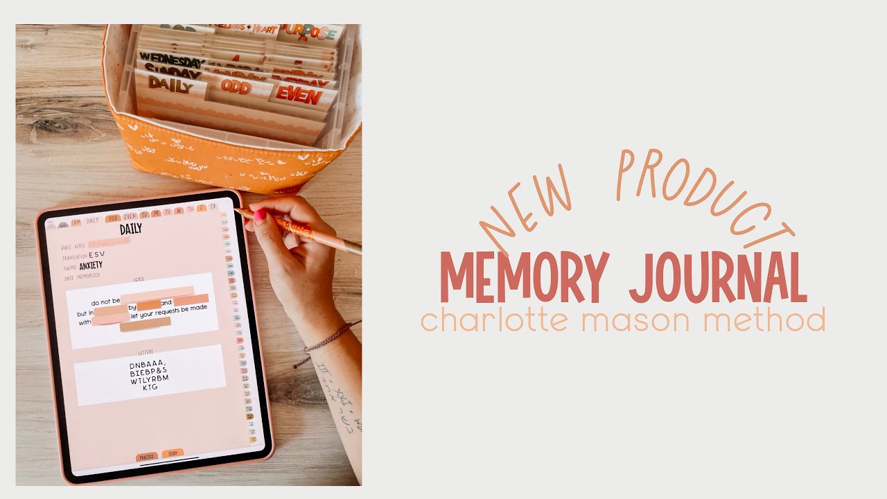 NEW PRODUCT // Goodnotes Charlotte Mason Scripture Memory Journal - YouTube