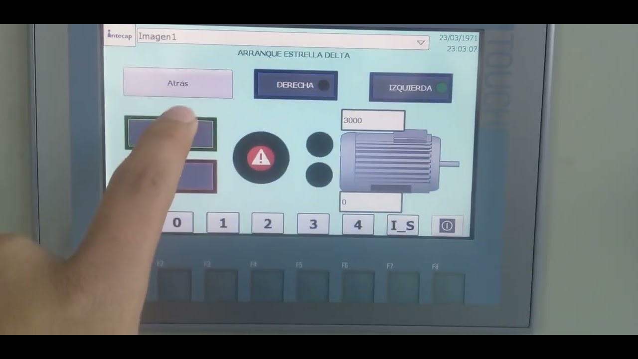 Funcionamiento de la Pantalla HMI - YouTube