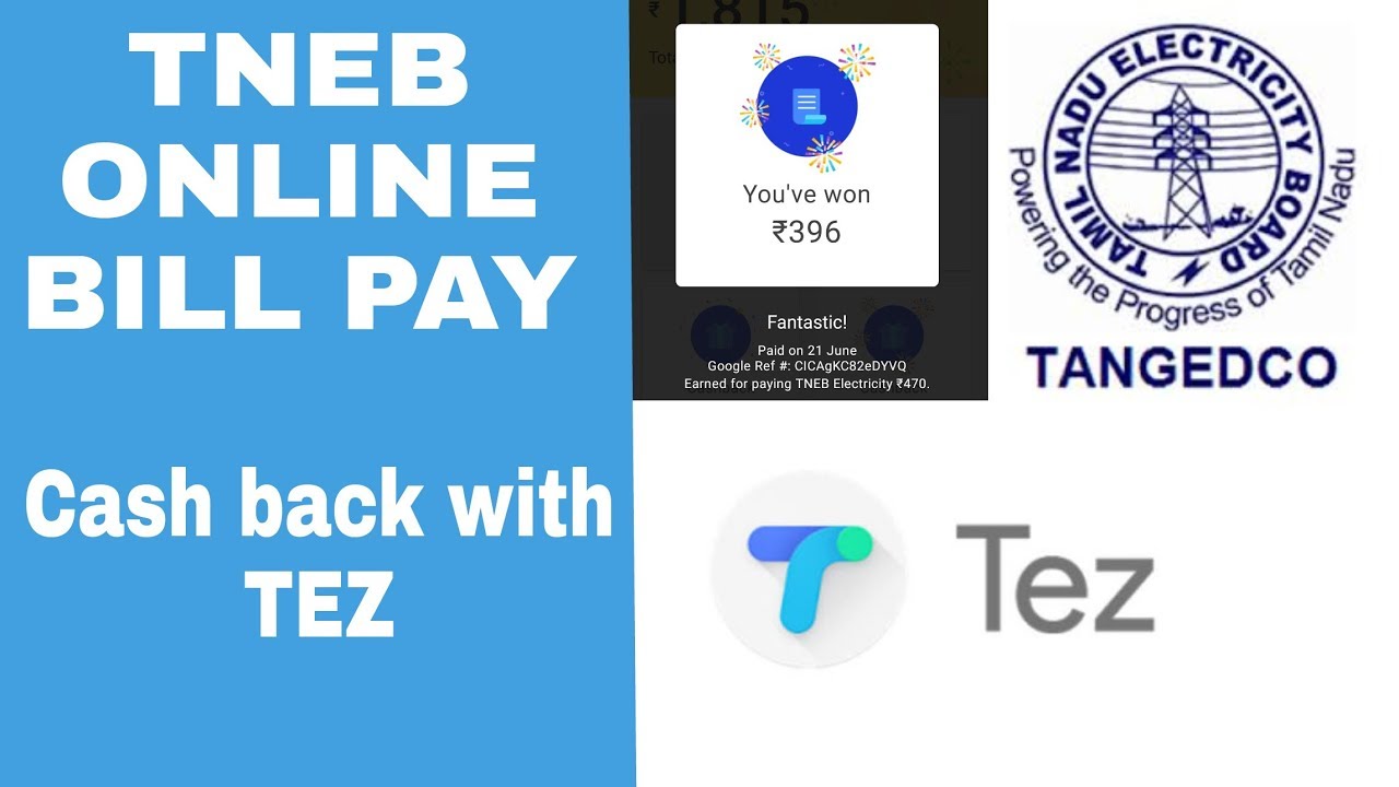 TNEB bill pay with reward google tez | EB பில் எளிதாக tez ஆப் மூலம் ...