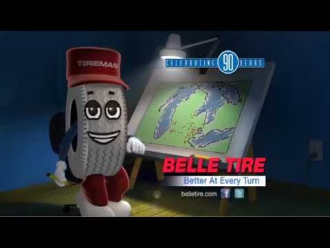 Belle Tire 90th Anniversary Animation - commercial - YouTube