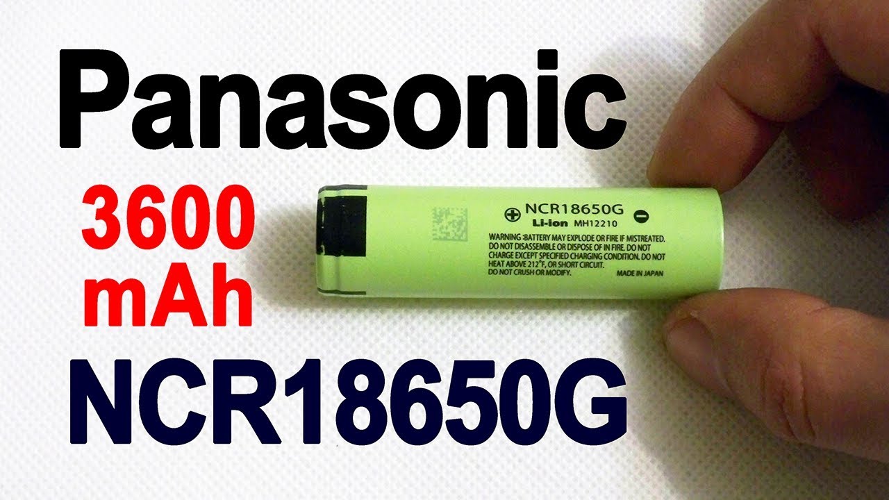 Panasonic NCR18650G 3600mAh - the mysterious cell's capacity test - YouTube