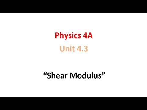Shear Modulus - YouTube