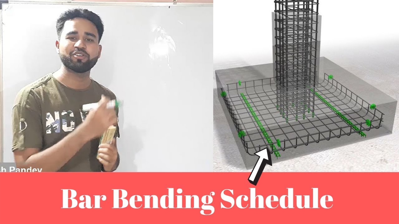 Bar Bending Schedule for | footing ||By- Akash Pandey|| - YouTube