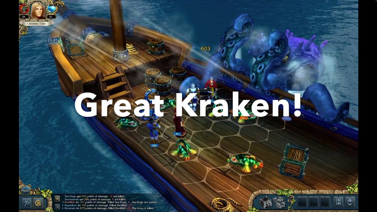 Great Kraken - King’s Bounty: The Legend - 021 - YouTube
