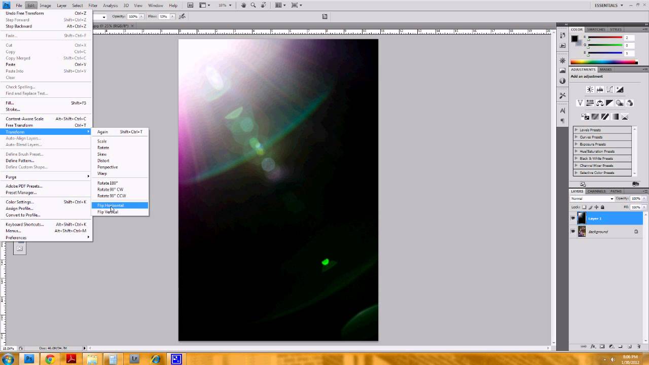 free lens flare samples and how to use them - YouTube