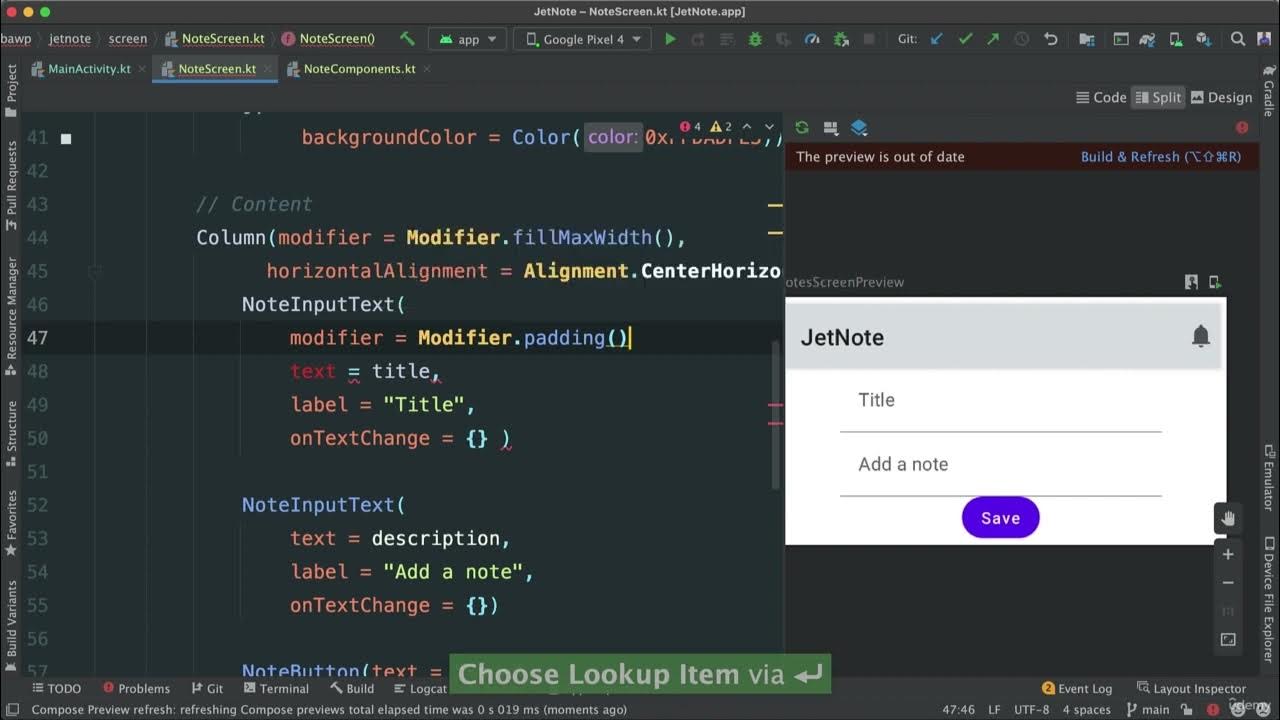 115 - Introduction to ViewModel - Adding TextField and a Button - YouTube