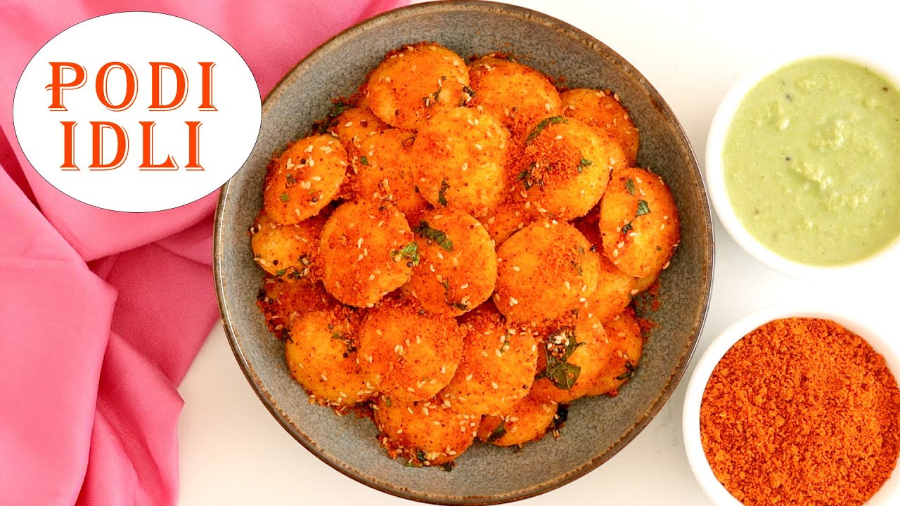 Podi Idli / Mini Podi Idli / Ghee Podi Idli / Easy and Quick Masala ...