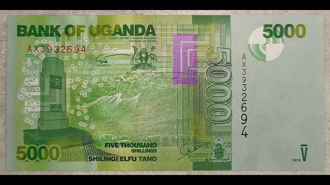UGANDA - 5.000 - SHILLINGS - 2015 - BIRD - BANKNOTES - COLLECTING ...