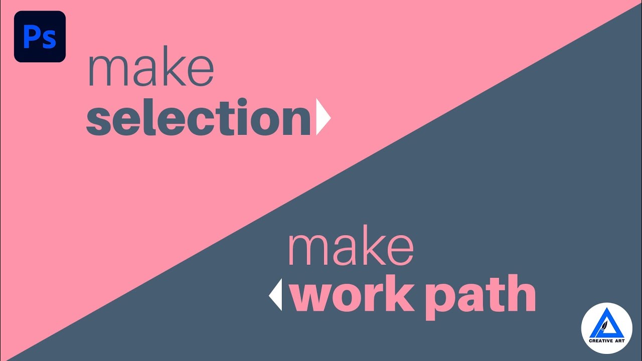 Make Work Path and Make Selection | Photoshop Tips and Tricks Hindi ...