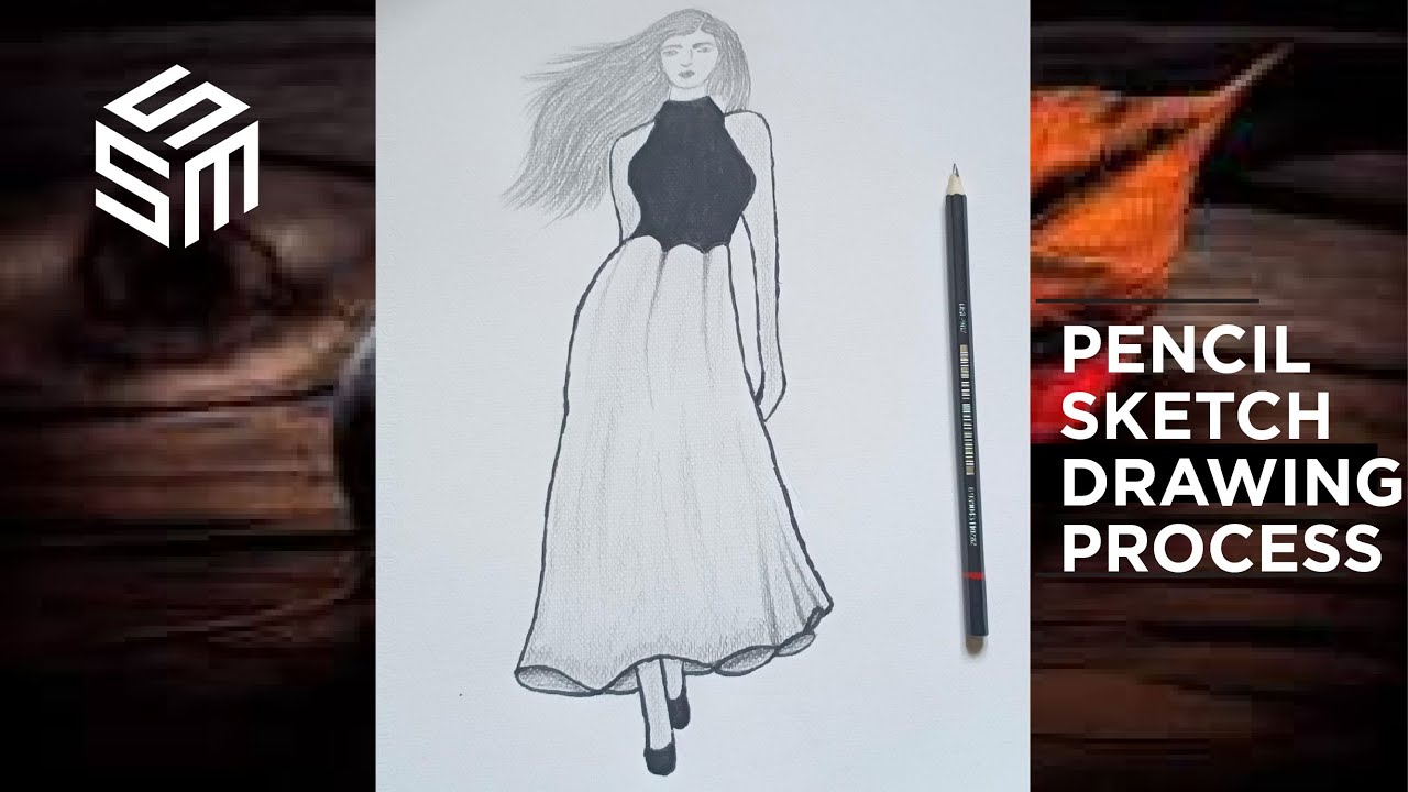 How to draw a fashion girl step by step | easy to draw a beautiful girl ...