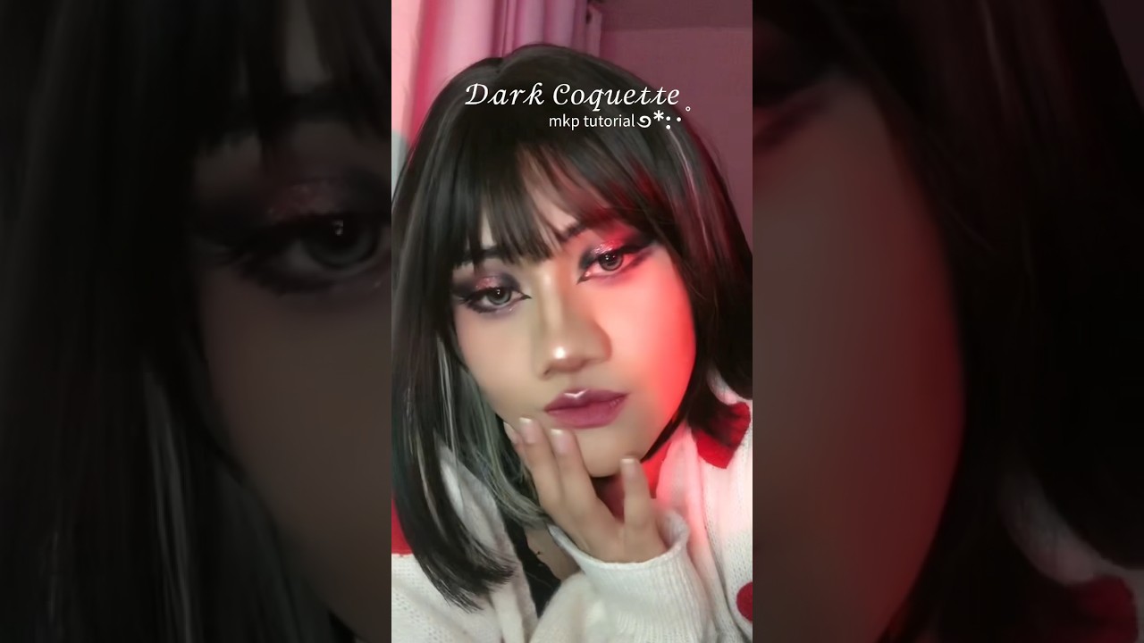 Dark Coquette Tutorial #coquette #dark #makeuptutorial #tutorial - YouTube