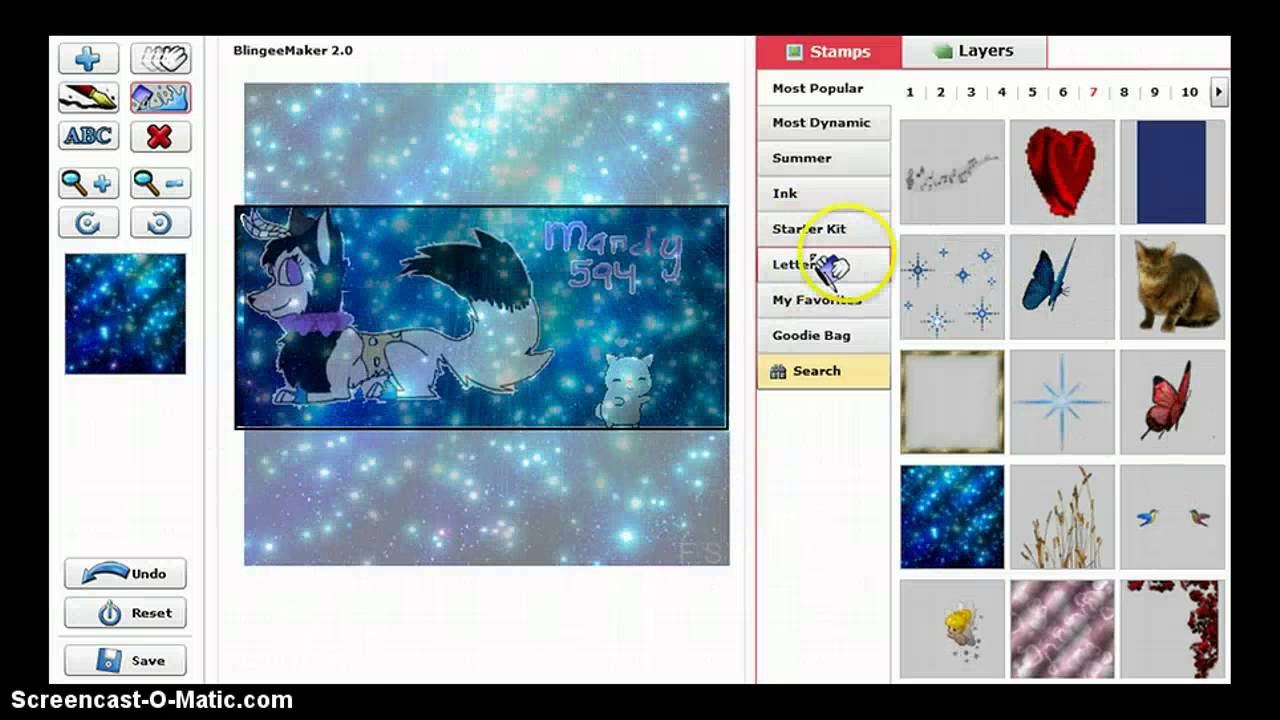 Blingee tutoral - YouTube