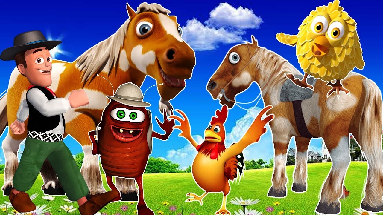 El Pollito Pia 3D animals game | Baby animal Cartoon Video | de la ...