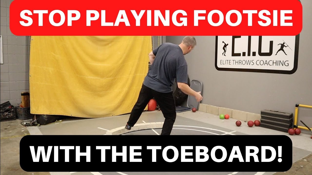 Shot Put Drill - Toe Ground Throw - Stop Playing Footsie With The ...