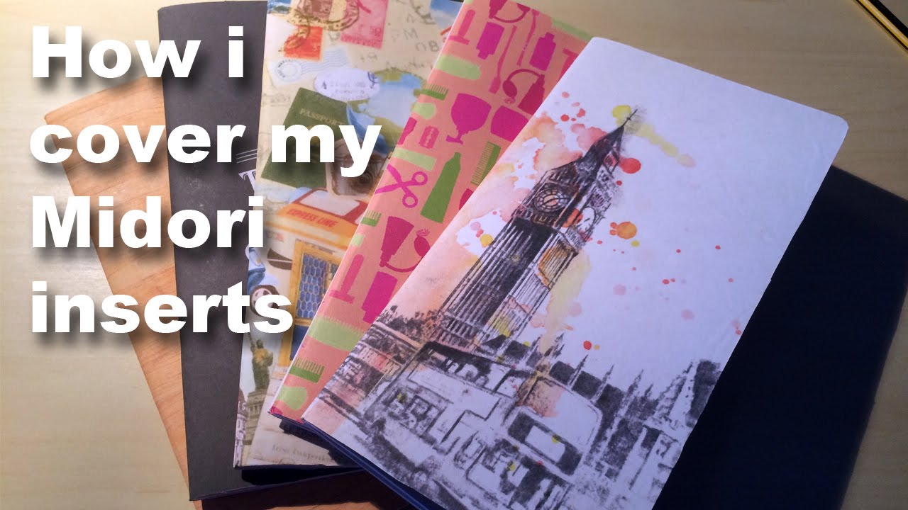 How I cover my Midori inserts - setup - YouTube