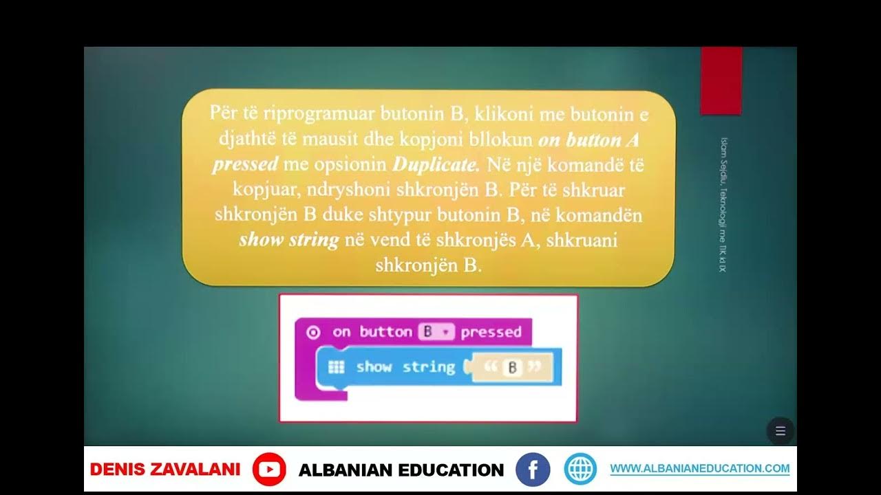 9 10 027 Java 14 Teknologji me TIK Punime me microbit - YouTube