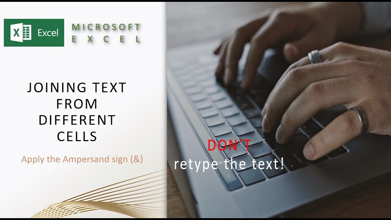 Joining Text From Different Cells In Excel YouTube joining-text-from-different-cells-in-excel-youtube