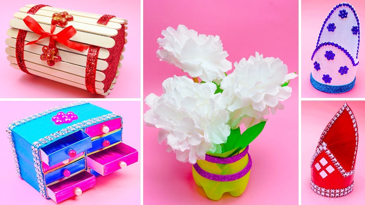 Easy Craft Ideas | 5-minute DIY Crafts | Best Out Of Waste - Art and ...
