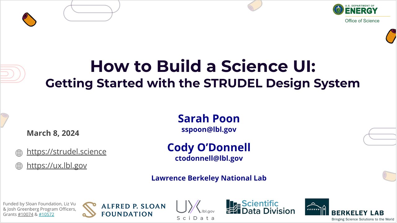 How to Build a Science UI: Getting Started with the STRUDEL Design ...