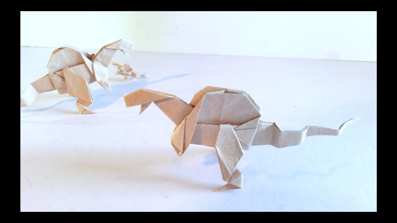 Origami Spinosaurus - YouTube