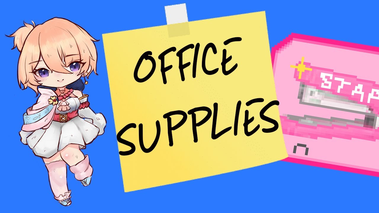 Stapler Vtuber Reviews Office Supplies! Collab with Libri! - YouTube