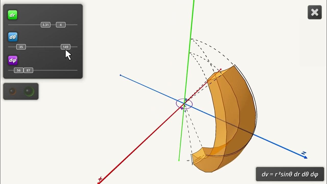 Spherical Volume Element Simulation | Math - YouTube