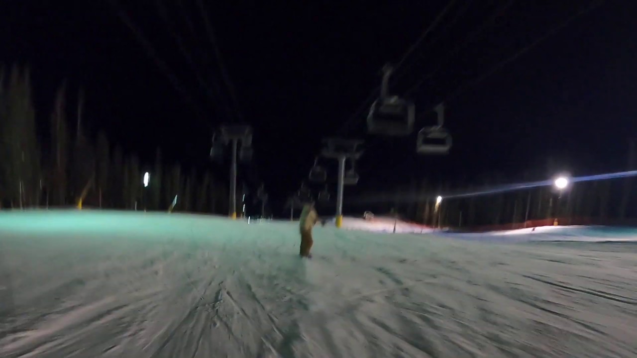 Keystone Night Riding Snowboarding with Ebram - YouTube