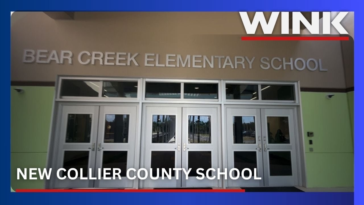 Bear Creek Elementary School opens in Collier County - YouTube