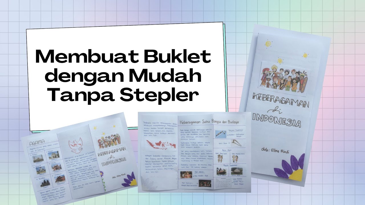 Cara Membuat Buklet Tanpa Stepler - YouTube
