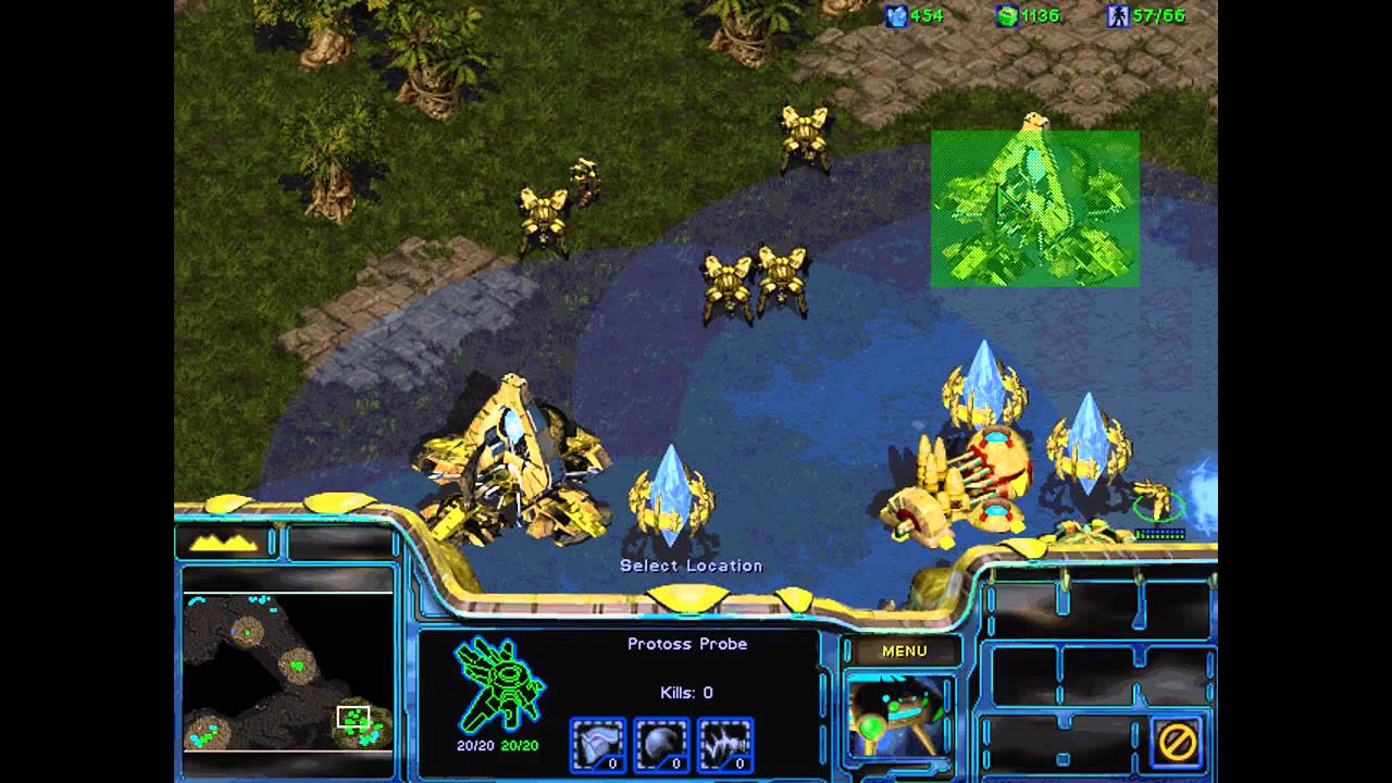 Starcraft 1 Protoss campaign mission 3. With Commentary in 720p HD ...