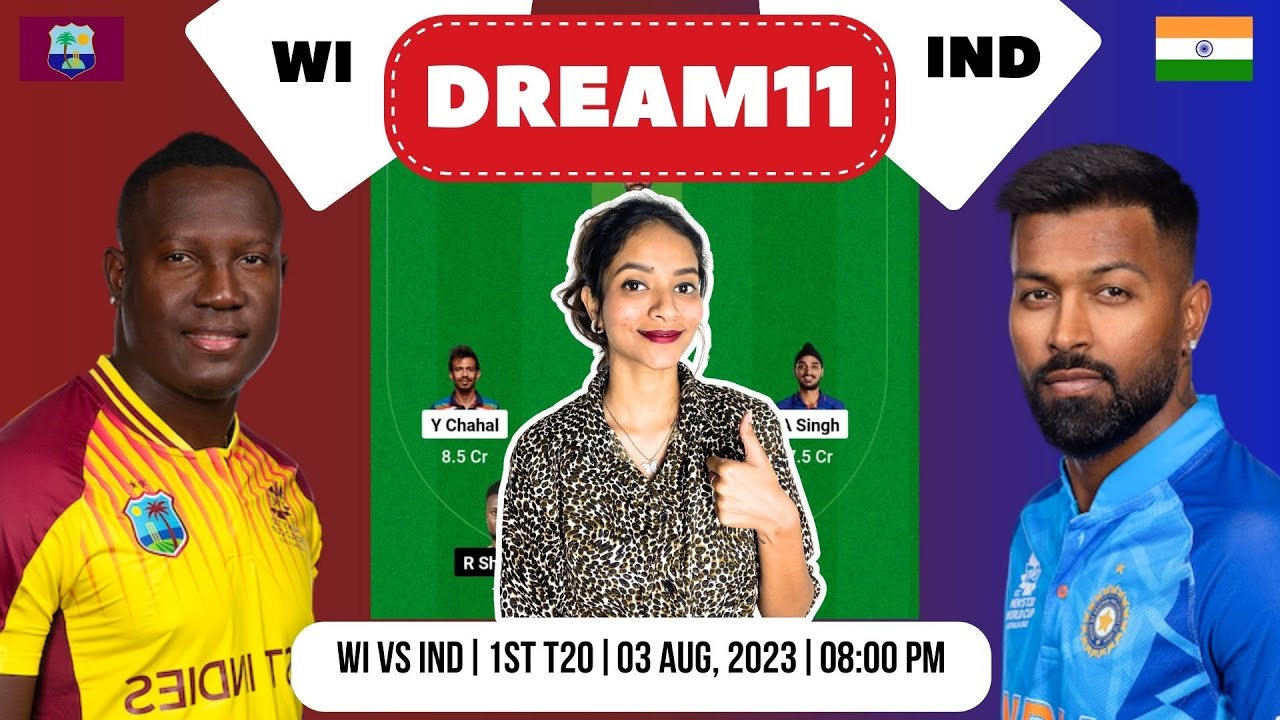 IND vs WI T20 Dream Team | Dream11 Team of Today Match | IND vs WI ...