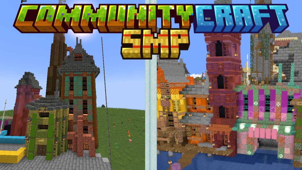 Building in Community Craft SMP | Spawn Build - YouTube